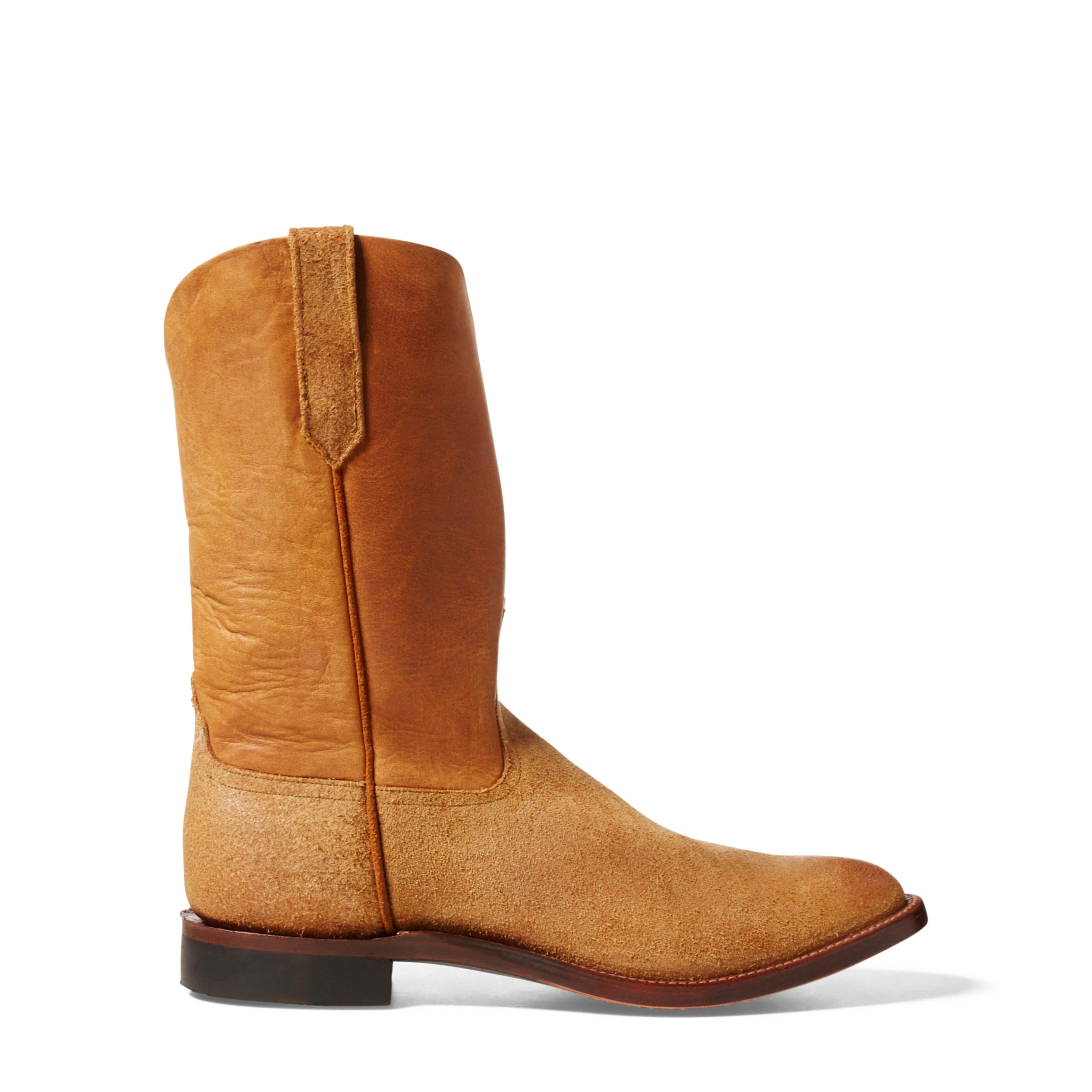 RRL Roper Leather Cowboy Boot in Tan (Brown) for Men - Lyst