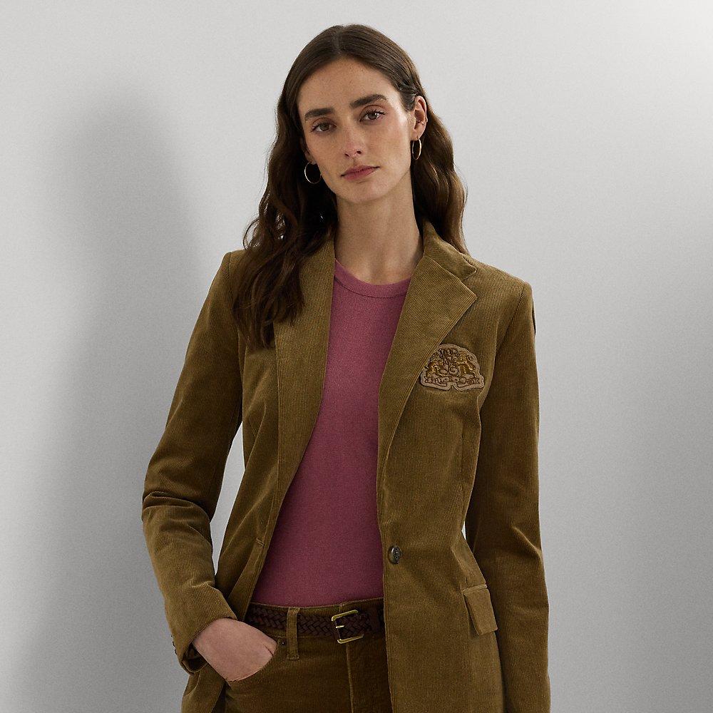 Ralph Lauren Ralph Lauren Bullion Corduroy Blazer in Brown | Lyst