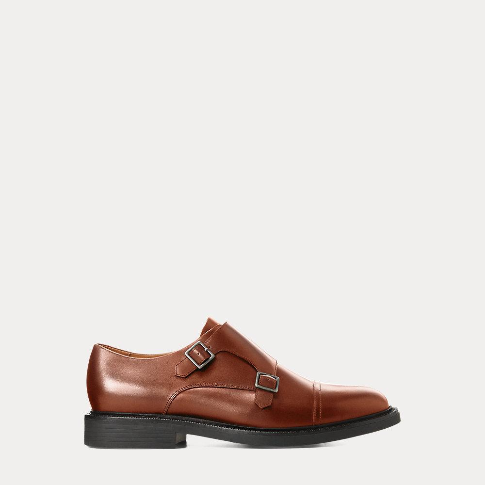 Ralph Lauren Asher Monk-strap Shoe in Brown for Men | Lyst