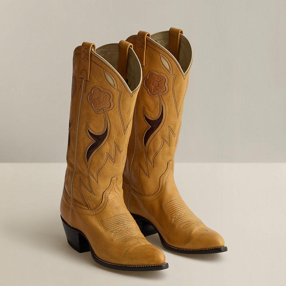 Ralph Lauren 1978 Leather Cowboy Boot in Brown | Lyst