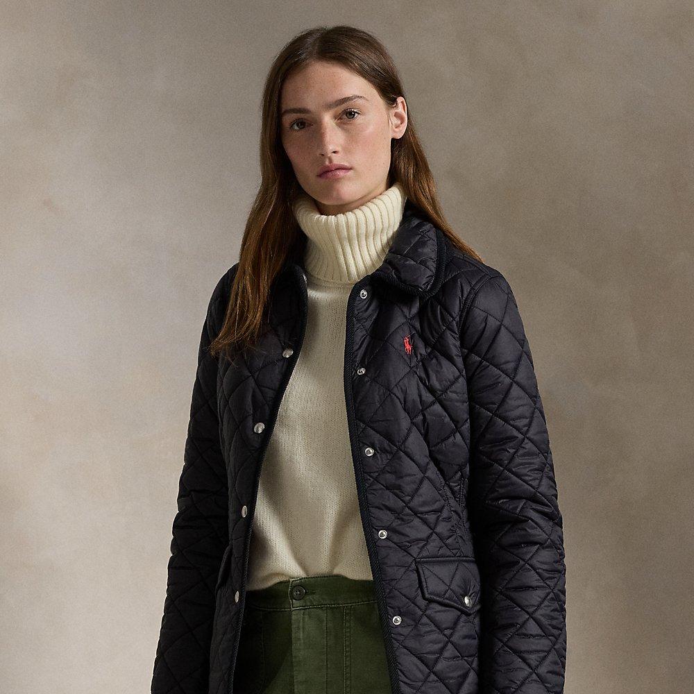 Polo Ralph Lauren Quilted Barn Jacket in Gray | Lyst