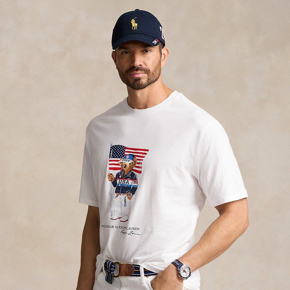 Polo Ralph Lauren Ralph Lauren Team Usa Polo Bear Jersey T-shirt in White for Men | Lyst