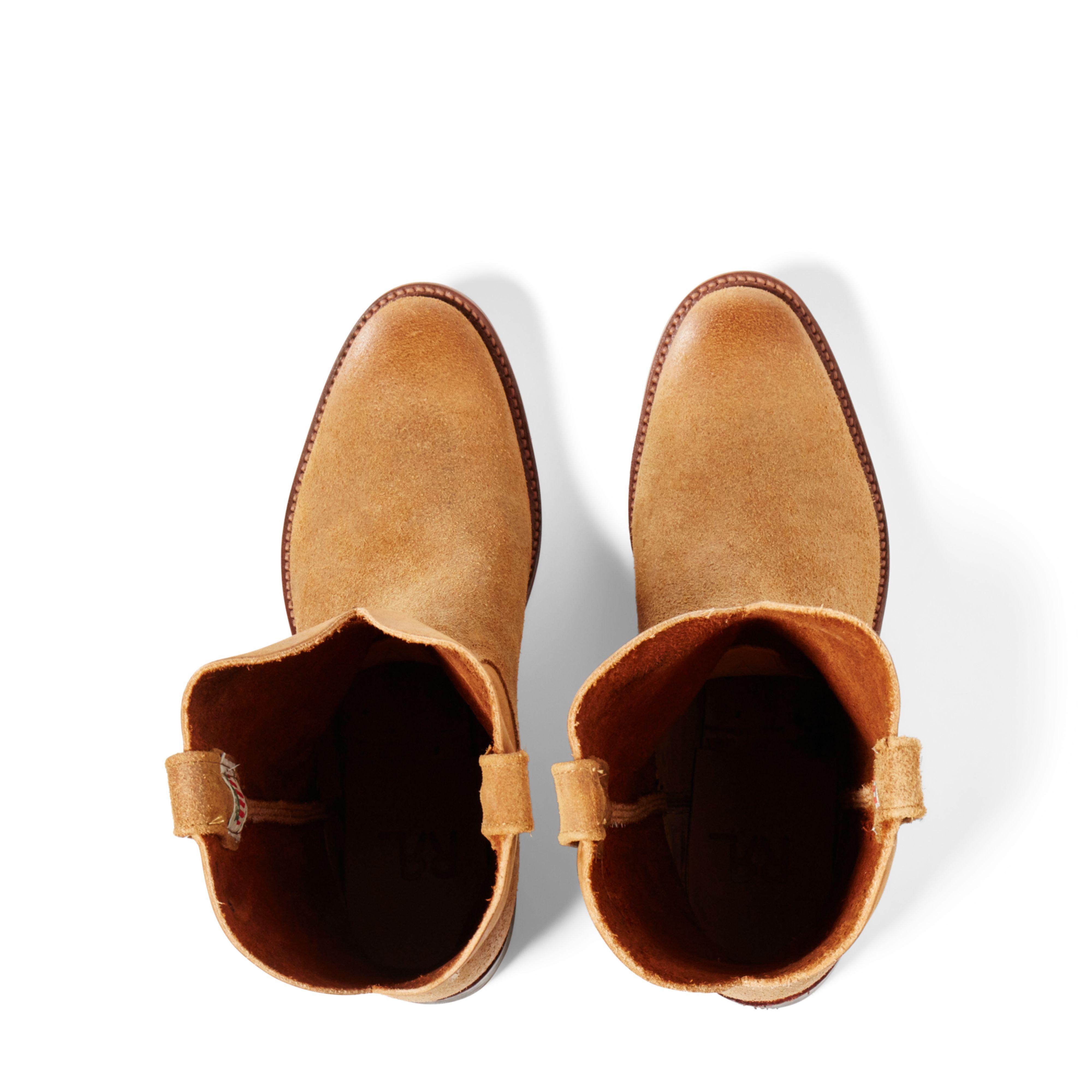 RRL Roper Leather Cowboy Boot in Tan (Brown) for Men - Lyst