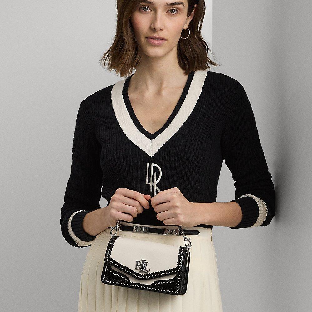 Lauren by Ralph Lauren Perforated Small Tayler Crossbody Bag in Black ...