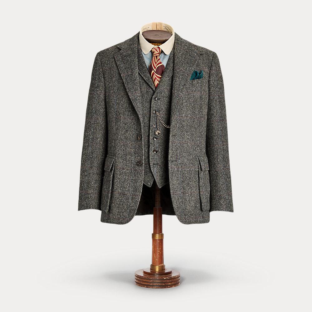 Ralph Lauren Ralph Lauren Wool Herringbone Suit Jacket in Gray for Men ...