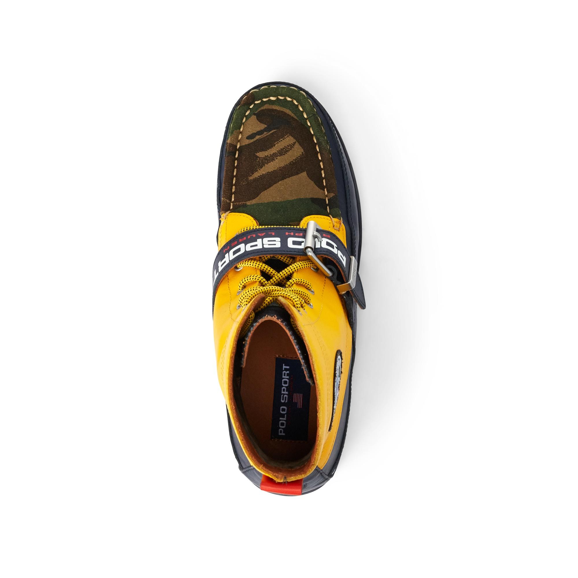 Ralph Lauren Leather Polo Sport Ranger Boot in Yellow for Men - Lyst