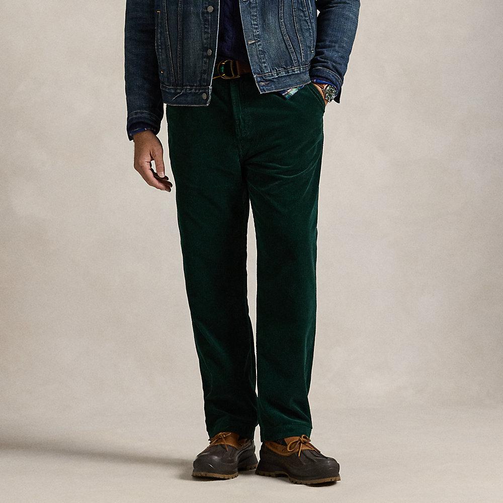 Polo Ralph Lauren Ralph Lauren Classic Fit Pleated Corduroy Pant in Black for Men | Lyst