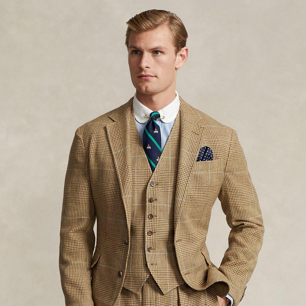 Ralph Lauren Polo Soft Tailored Plaid Tweed Jacket In Brown For Men
