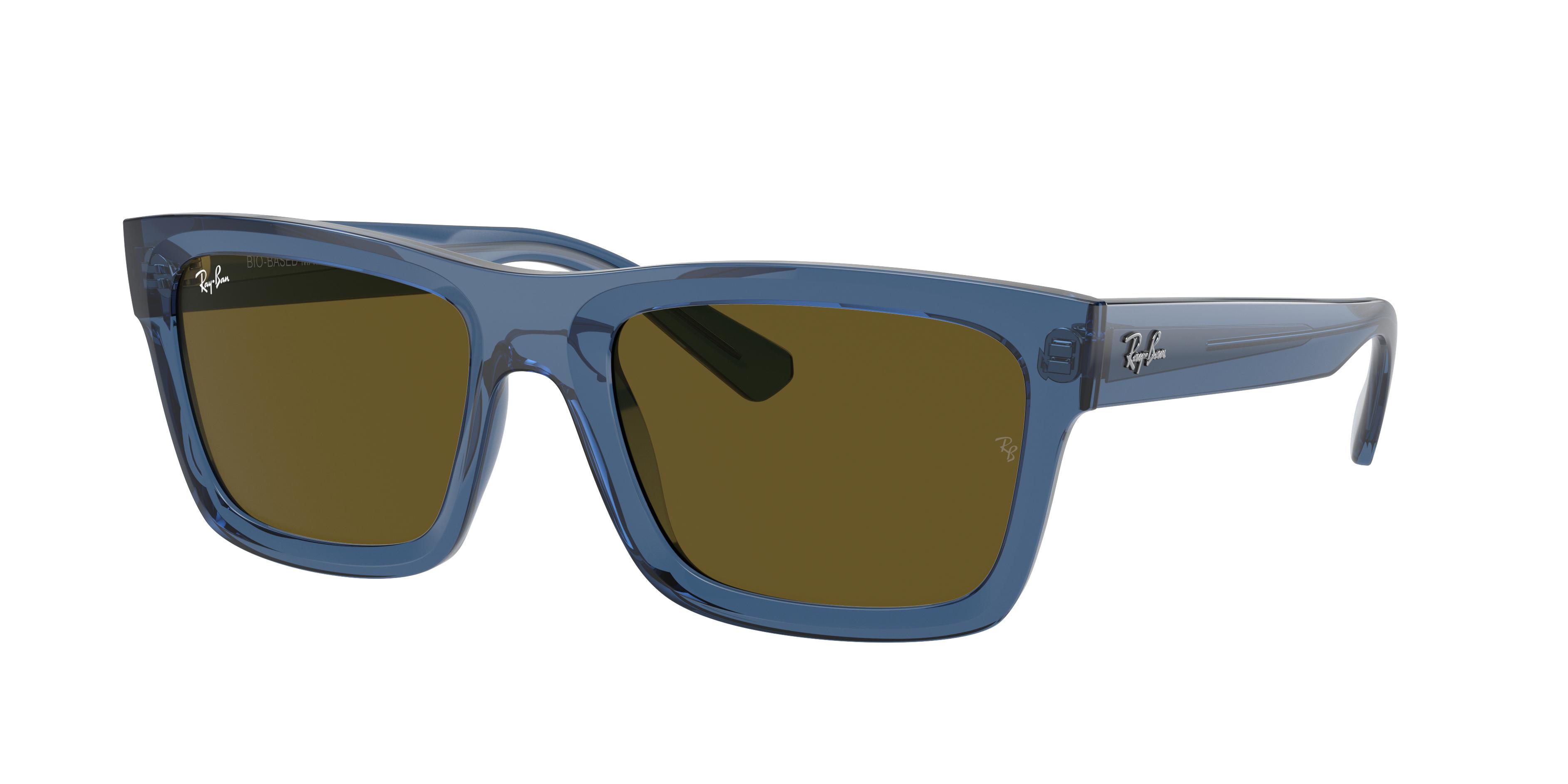 Ray-Ban Sunglasses Unisex Warren Bio-based - Transparent Dark Blue ...