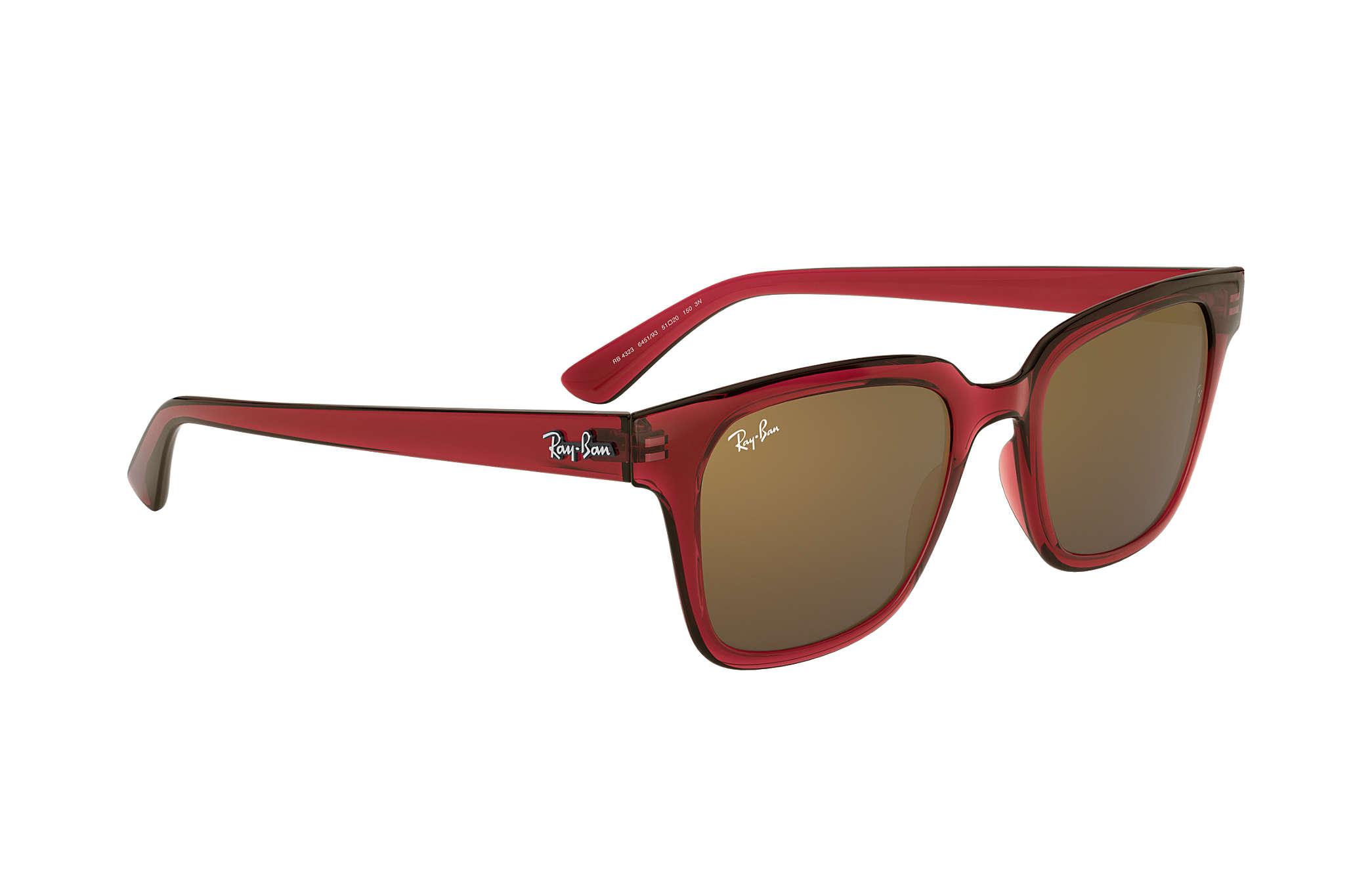 Ray-Ban Rb4323 Transparent Red - Lyst