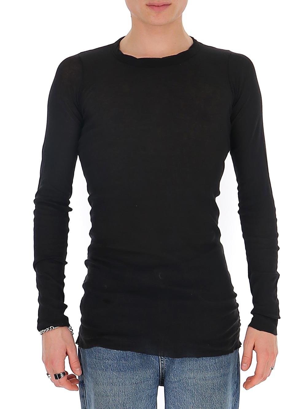 Rick Owens Ru20s7250mr09 Mens Black Cotton Sweater For Men Lyst