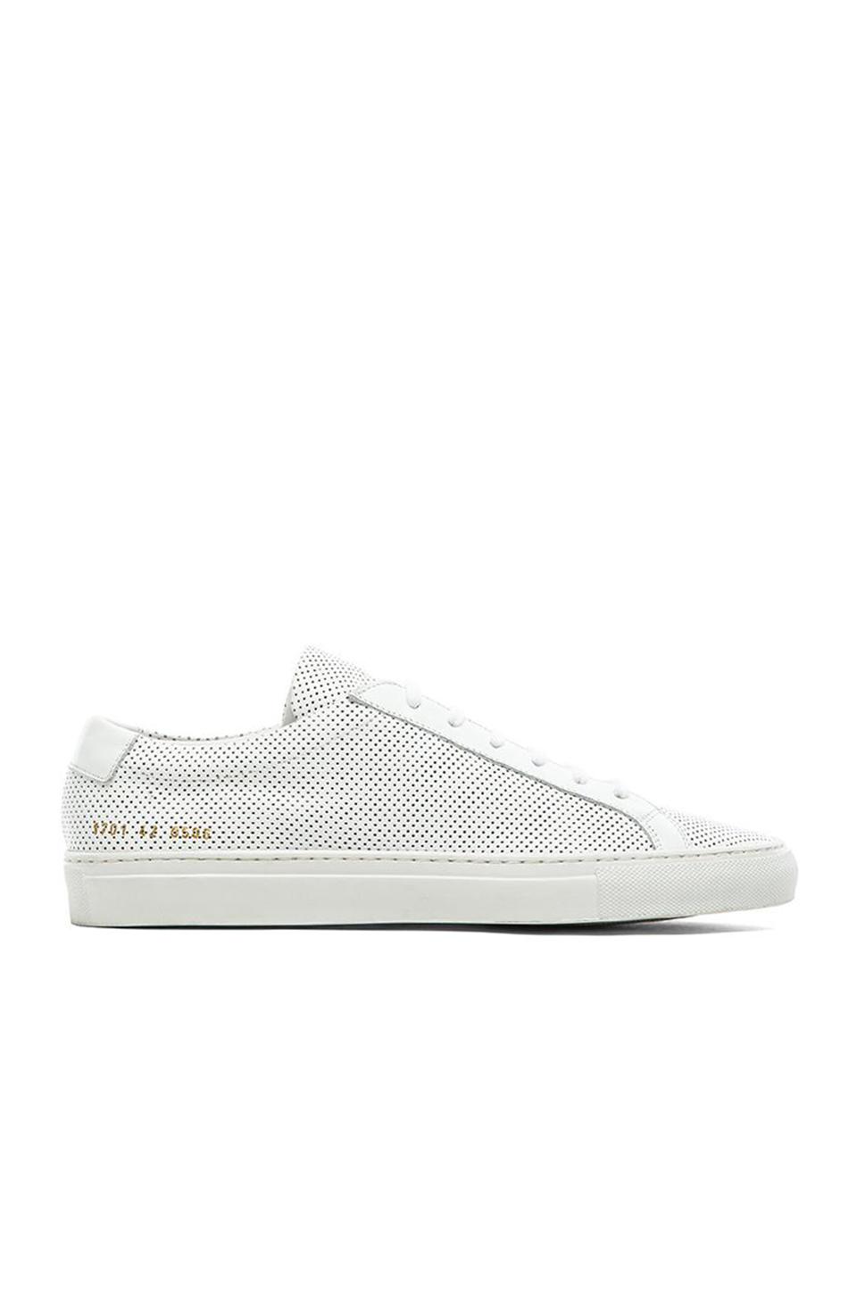Common Projects Achilles Original Perforated Leather Low-Top Sneakers ...