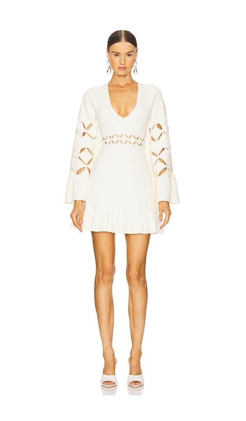 Alexis Linden Mini Dress in White | Lyst