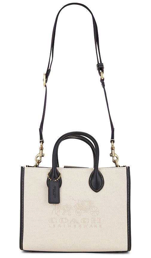 COACH Canvas New Ace Small Tote in Natural | Lyst