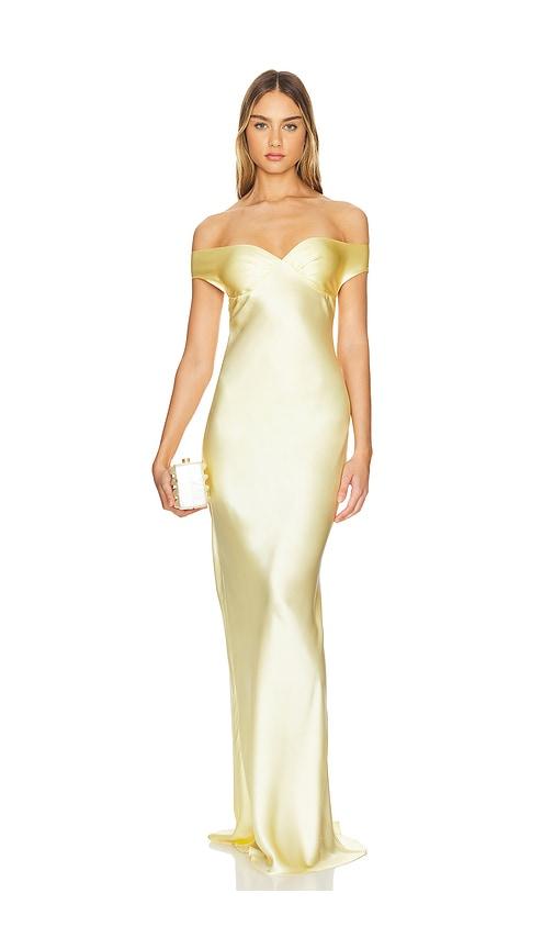 Natalie Rolt Bridget Gown in Metallic | Lyst