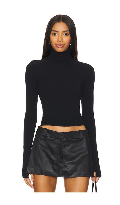 Commando Turtleneck Thumbhole Bodysuit in Black | Lyst