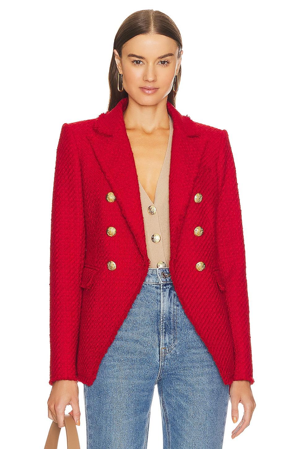 Veronica Beard Miller Dickey Jacket in Red | Lyst