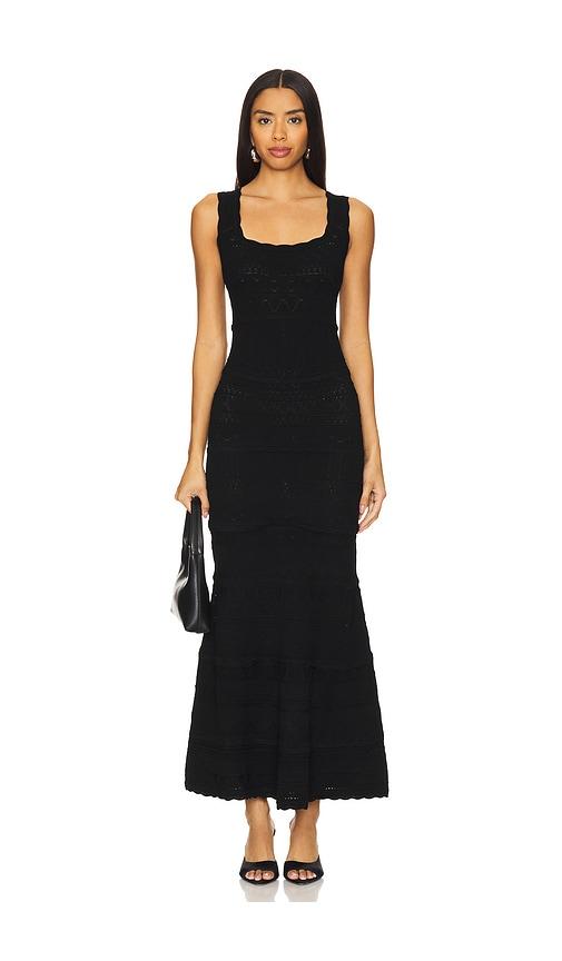 LoveShackFancy Ellaria Dress in Black | Lyst