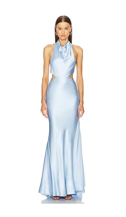 Michael Costello X Revolve Anya Gown in Blue | Lyst