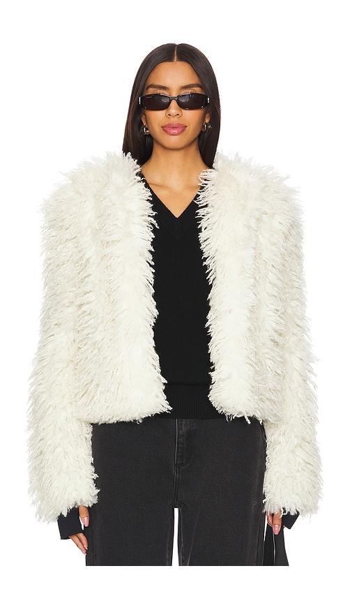 Sam. Kiki Faux Fur Jacket in Natural | Lyst
