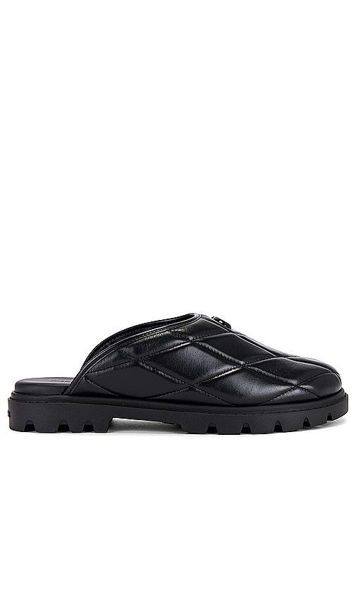 COACH Alyssa Quilted Leather Clog in Black | Lyst