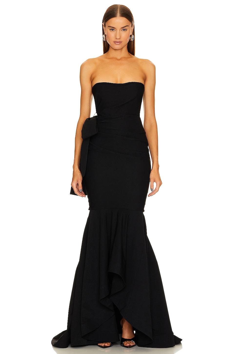 Michael Costello X Revolve Anyssa Gown in Black | Lyst