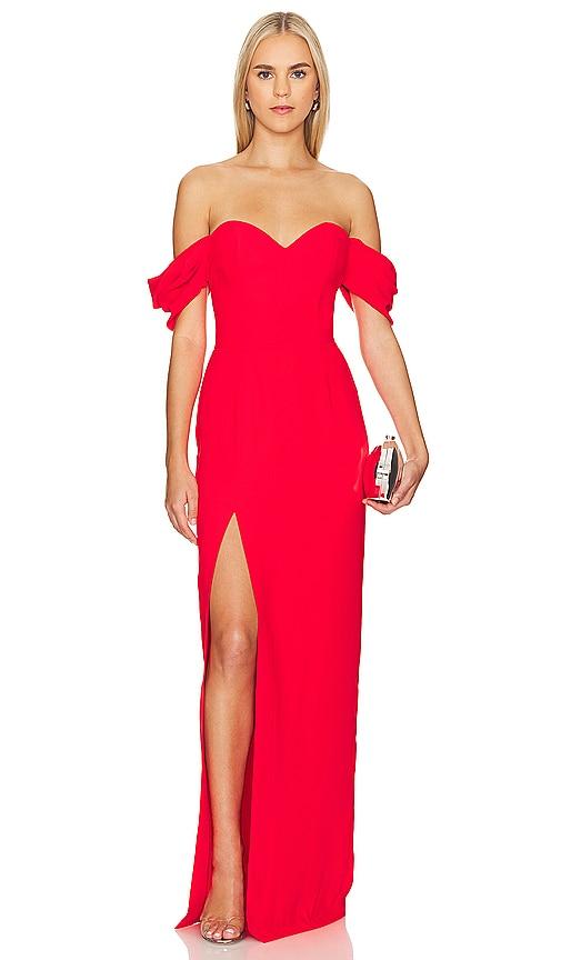Amanda Uprichard X Revolve Falcon Gown in Red | Lyst