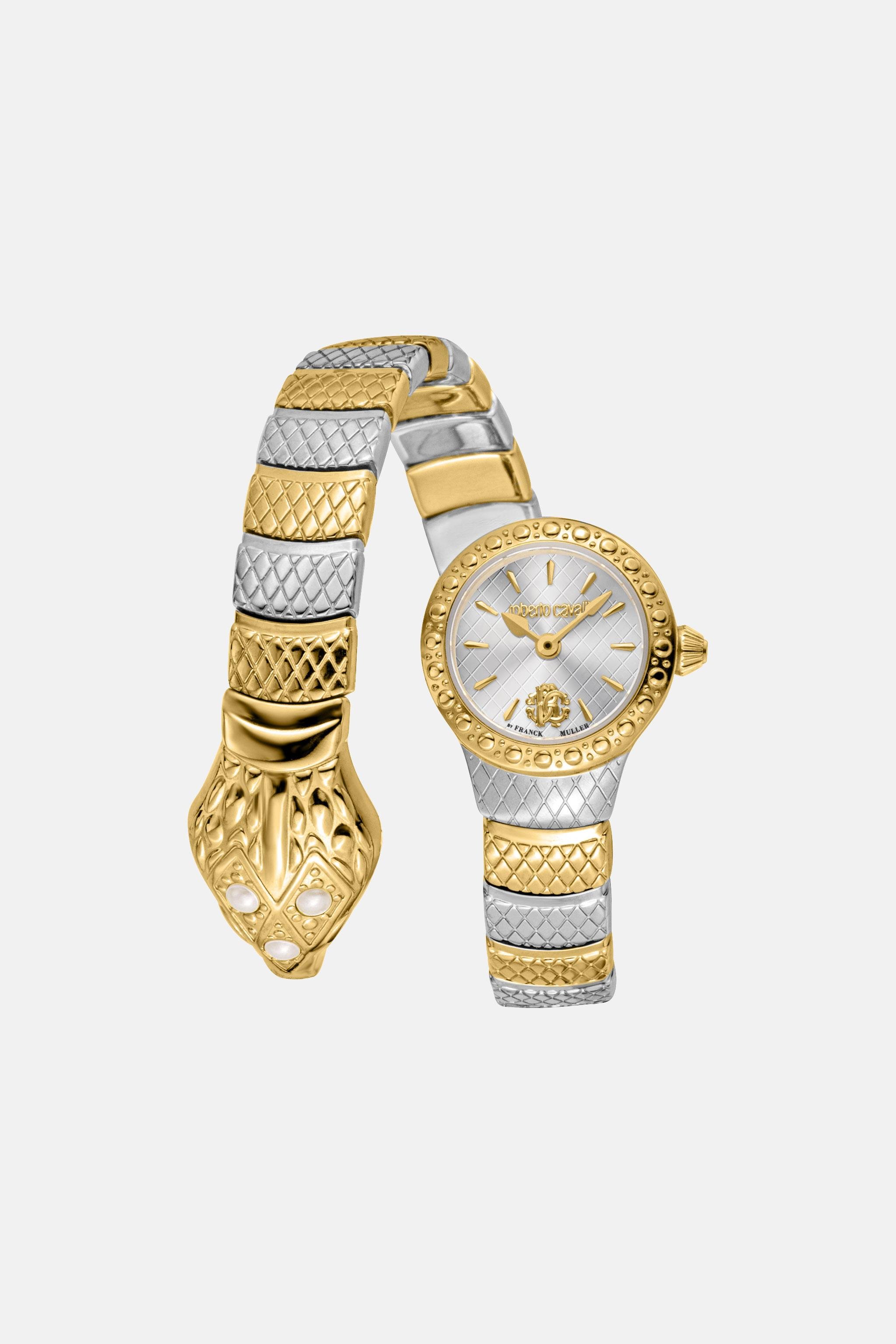 Roberto Cavalli By Franck Muller Signature Snake Watch in Metallic | Lyst