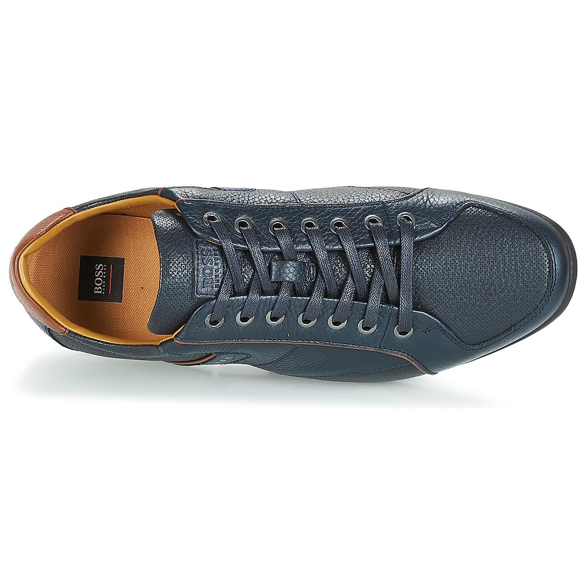 BOSS by Hugo Boss Saturn Low Profile Shoes (trainers) in Blue for Men ...