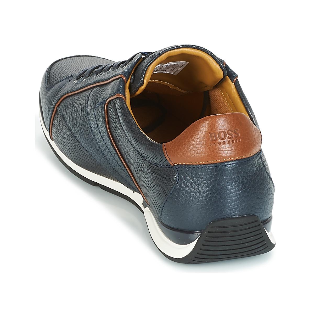 BOSS by Hugo Boss Saturn Low Profile Shoes (trainers) in Blue for Men ...