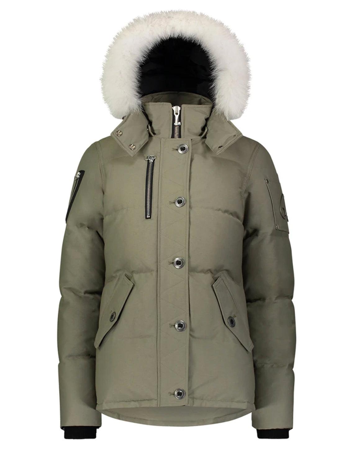 Moose Knuckles 3q Jacket Lds Moon Walk W Natural Fur In Green Lyst