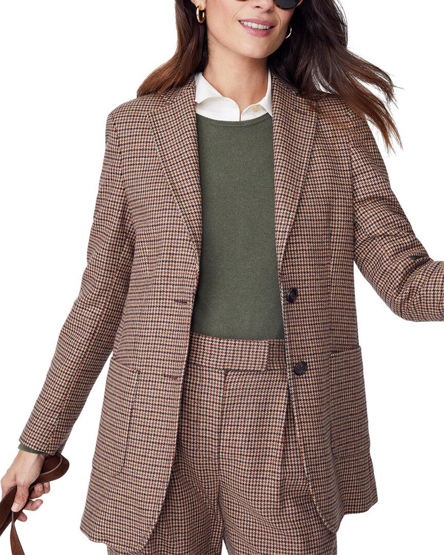 J.McLaughlin Mercia Wool-blend Jacket in Brown | Lyst