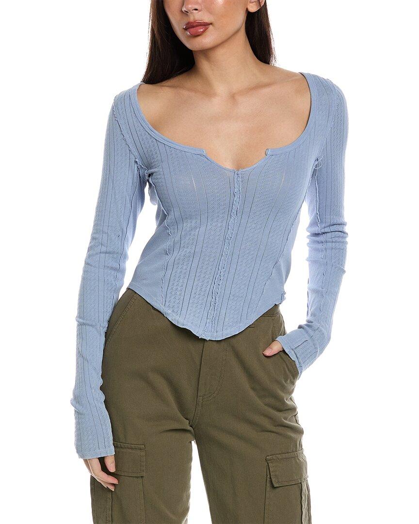 Free People Eyes On You Top in Blue | Lyst