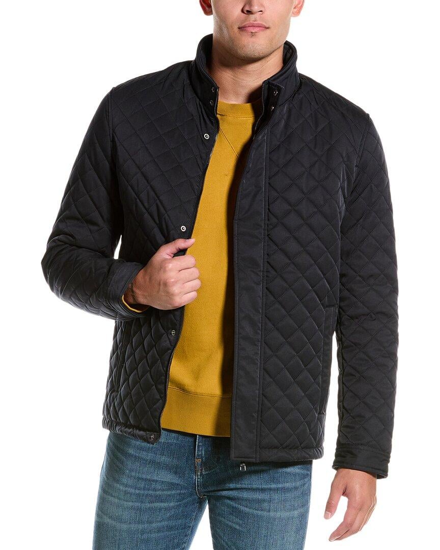 Ted Baker Quilted Funnel Jacket in Black for Men | Lyst