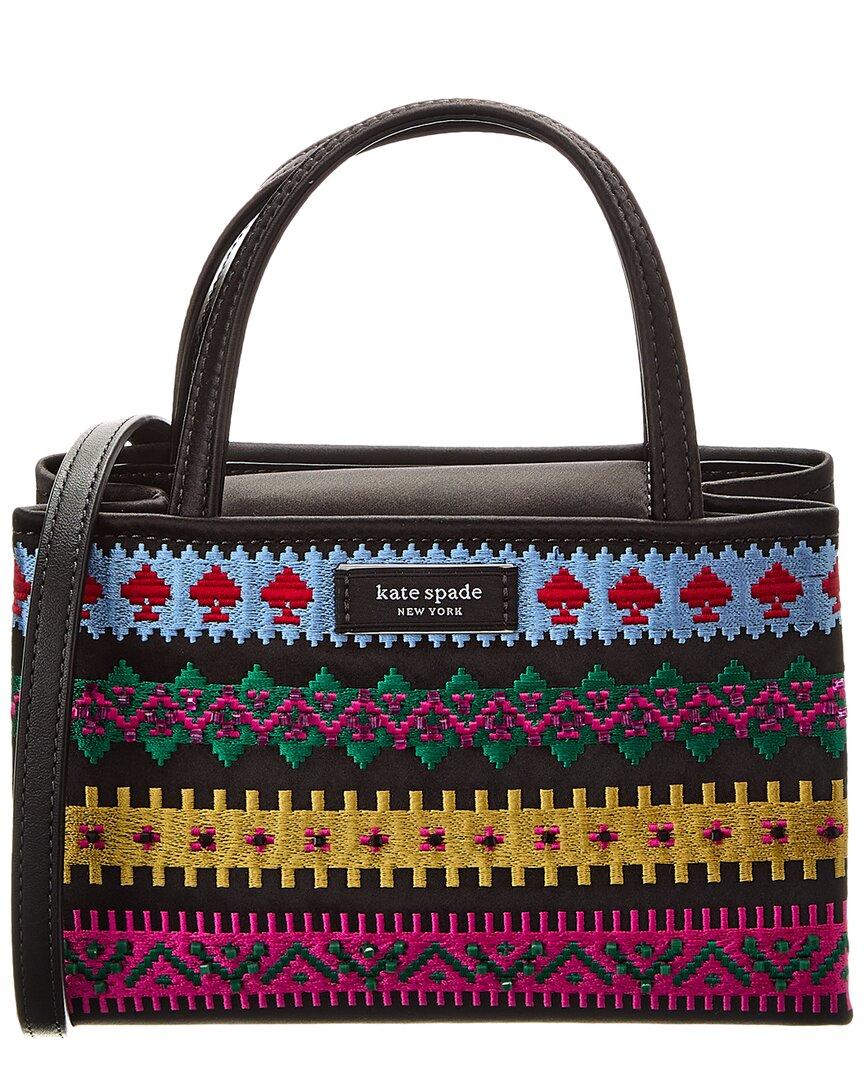 Kate Spade Sam Icon Mini Leather Tote in Blue | Lyst