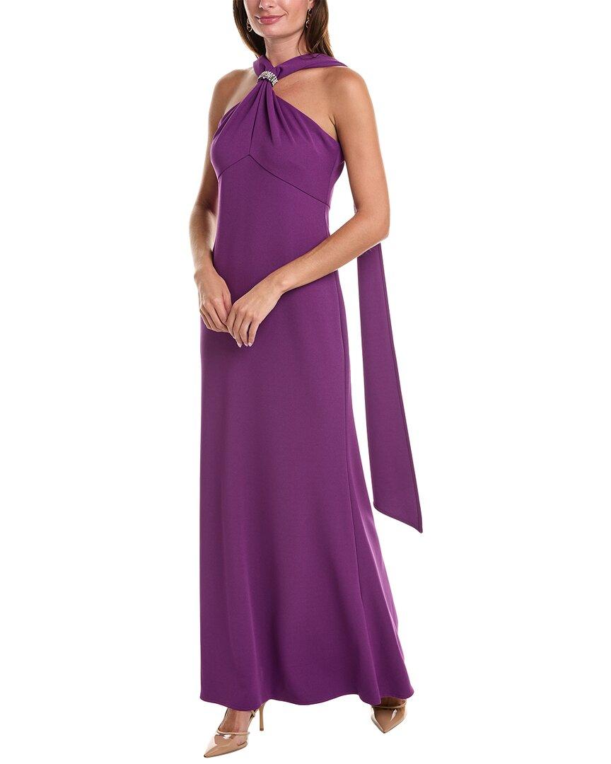 Joseph Ribkoff Halter Maxi Dress in Purple | Lyst