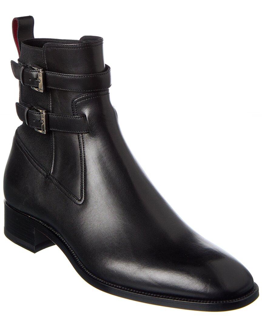Christian Louboutin Sahni Horse Leather Boot in Black for Men | Lyst UK