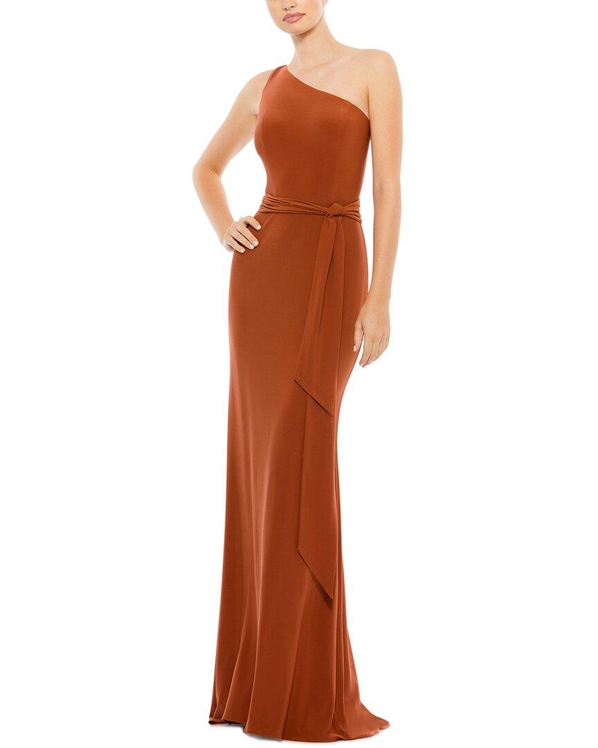 Mac Duggal Sheath Gown in Brown | Lyst