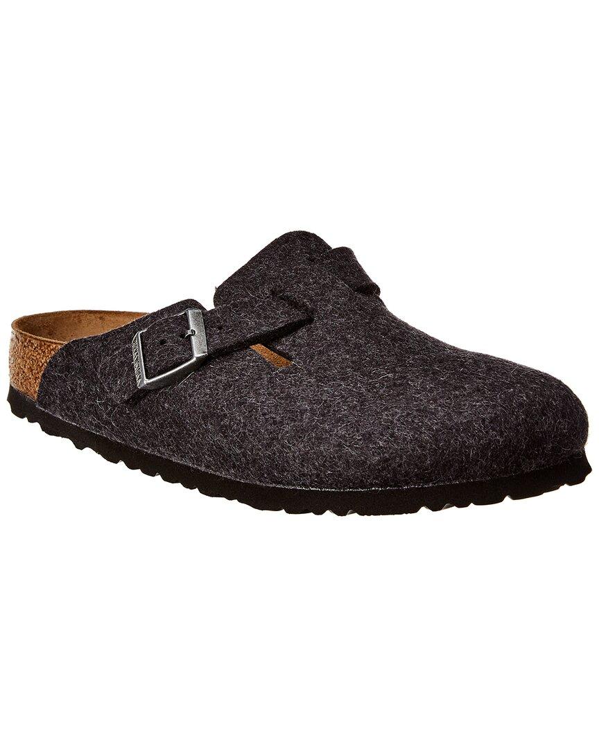 Birkenstock Boston Narrow Wool Clog in Brown | Lyst