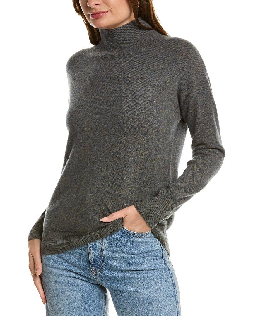 Kier + J Kier + J Marled Turtleneck Cashmere Sweater in Gray | Lyst