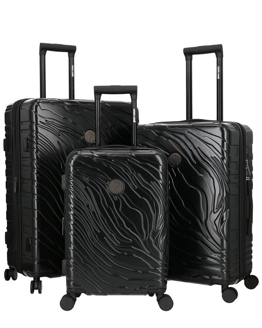 Roberto Cavalli Molded Zebra 3Pc Expandable Luggage Set in Black | Lyst