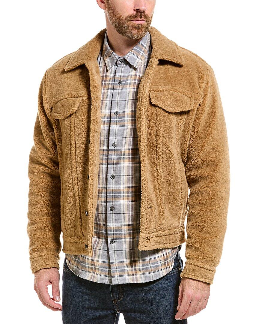 Vince Wool-blend Trucker Jacket in Natural for Men | Lyst Vince Wool-blend Trucker Jacket in Natural for Men | Lyst