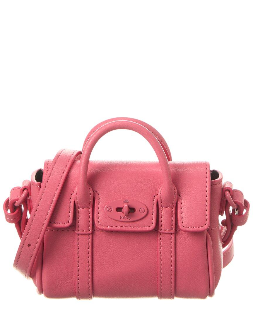 Mulberry Mini Leather Top-Handle Shoulder Bag in Pink | Lyst