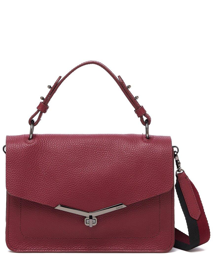 Botkier Valentina Flap Leather Satchel in Purple | Lyst UK