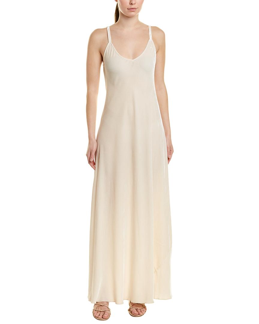 Johnny Was Silk-blend Maxi Dress in White - Lyst