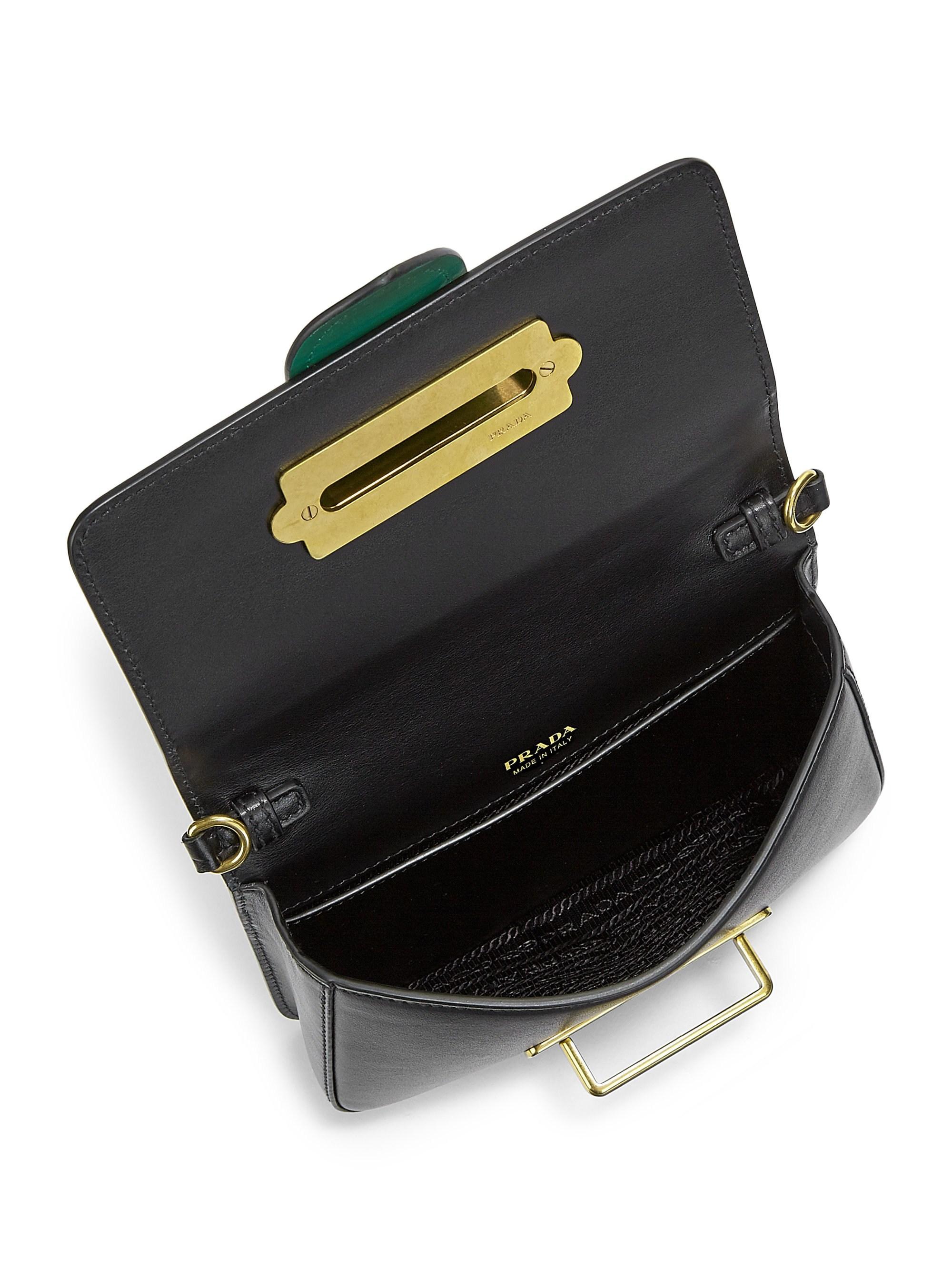 Prada Cahier Leather Belt Bag | IUCN Water