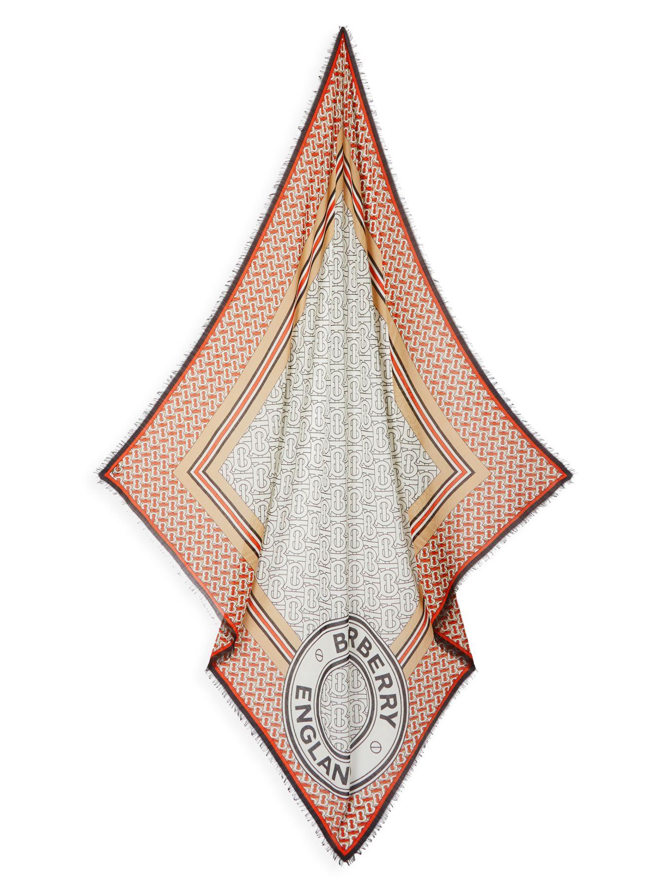 Burberry Monogram Print Scarf | Paul Smith