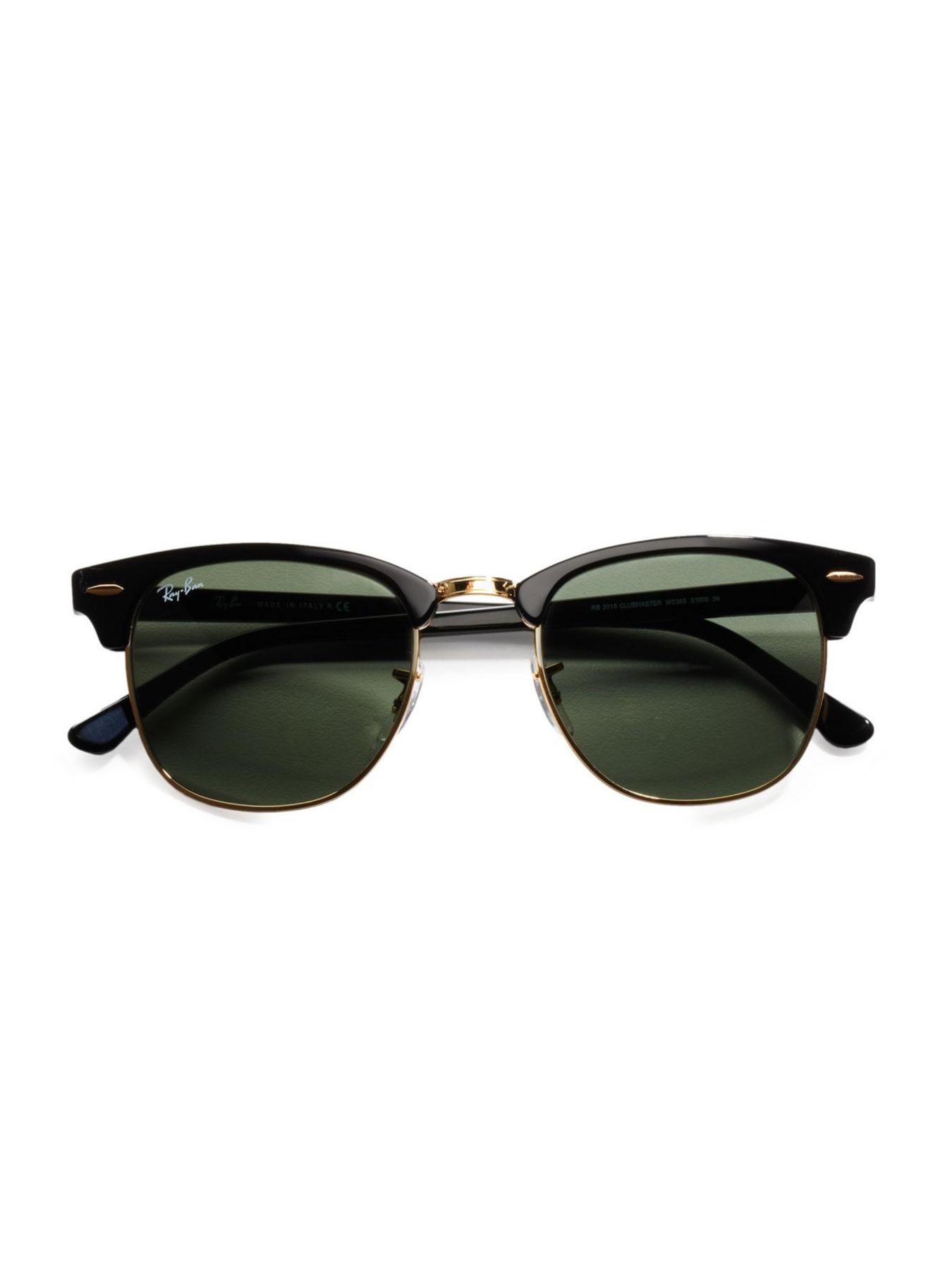 Ray Ban Rb3016 51mm Classic Clubmaster Sunglasses In Black For Men Lyst