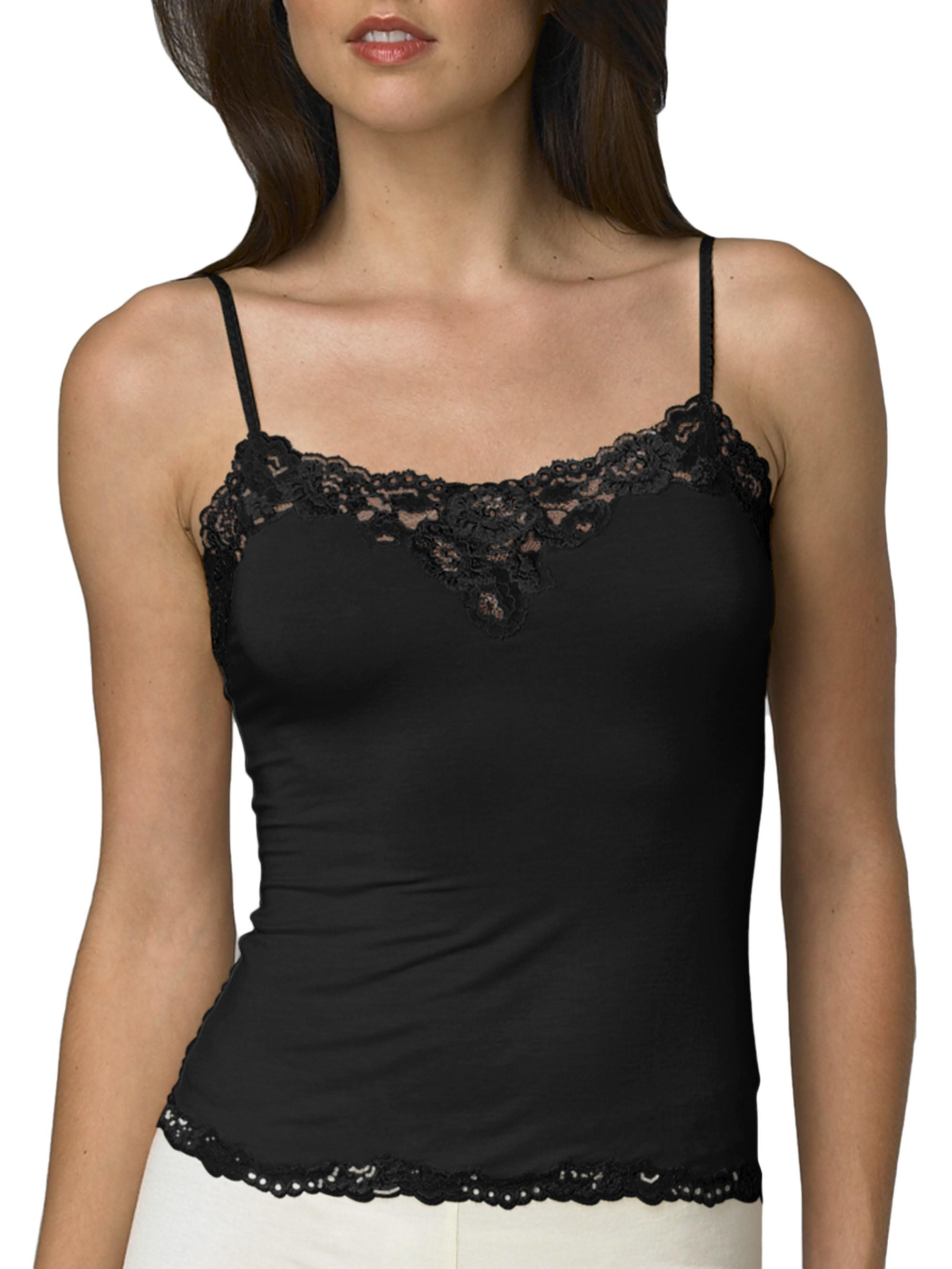 Natori Aspire Lace Camisole In Black Lyst
