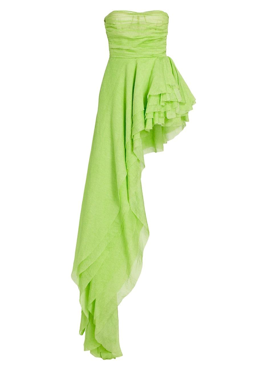 Bronx and Banco Tulum Strapless High-low Gown in Green | Lyst Bronx and Banco Tulum Strapless High-low Gown in Green | Lyst